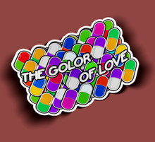 The color of Love Stickers