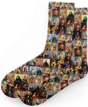Catholic Saint Socks - Step out with heavenly style and divine inspiration!