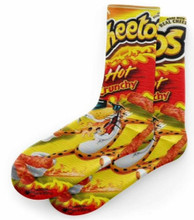 Cheetos Socks - Step up your snacking style with cheesy goodness!