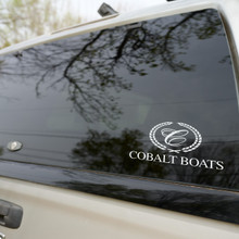 Vinyl Stacked Decals White 4.25” X 8” - Cobalt Sportswear
