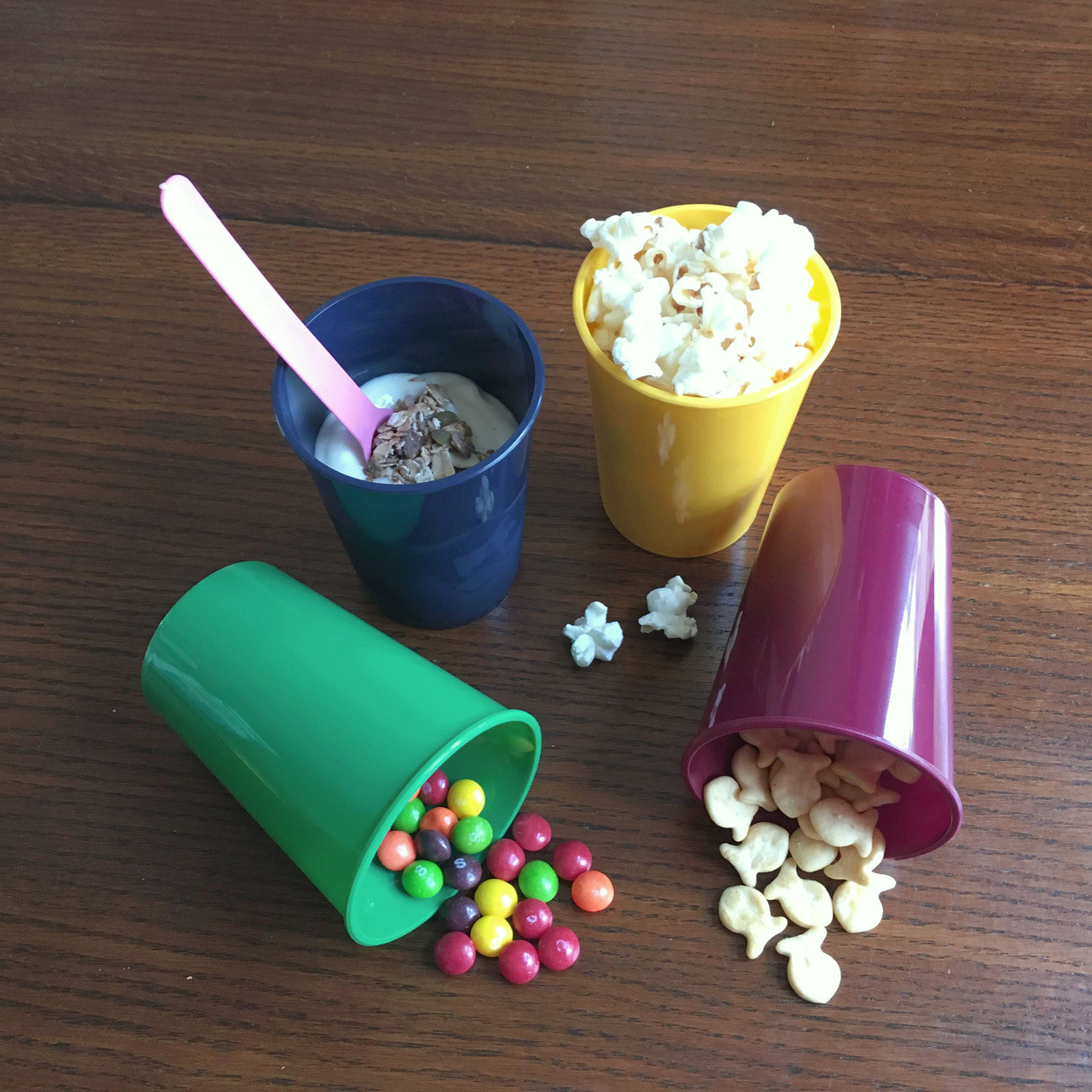 12oz Reusable Plastic Kids Cups | BPA-Free, Made in USA, Dishwasher ...