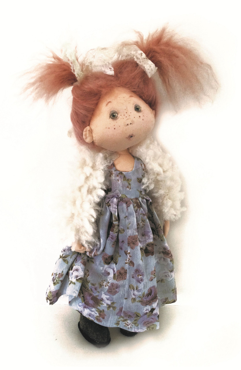 Autumn, 15" Cloth Cotton Doll Sewing Pattern (PDF Download) by Jill Maas