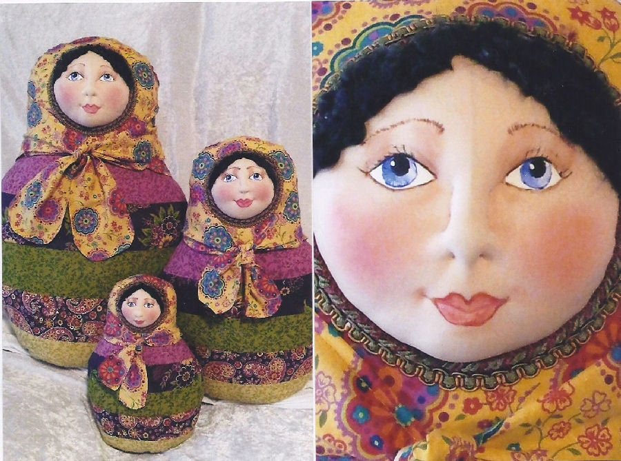 Babushka - Cloth Doll Making Sewing Pattern (PDF Download) by Suzette ...