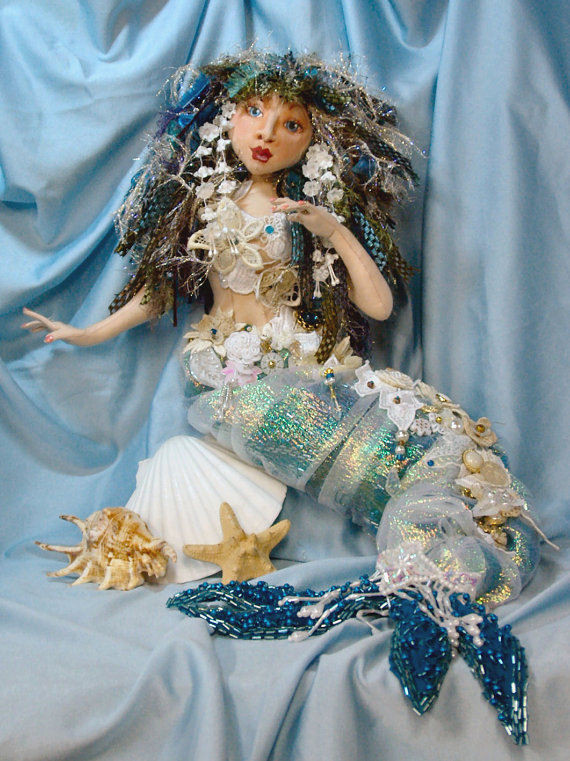 Angelfish the Mermaid Bride, 18" Mermaid Cloth Doll Sewing Pattern (PDF ...