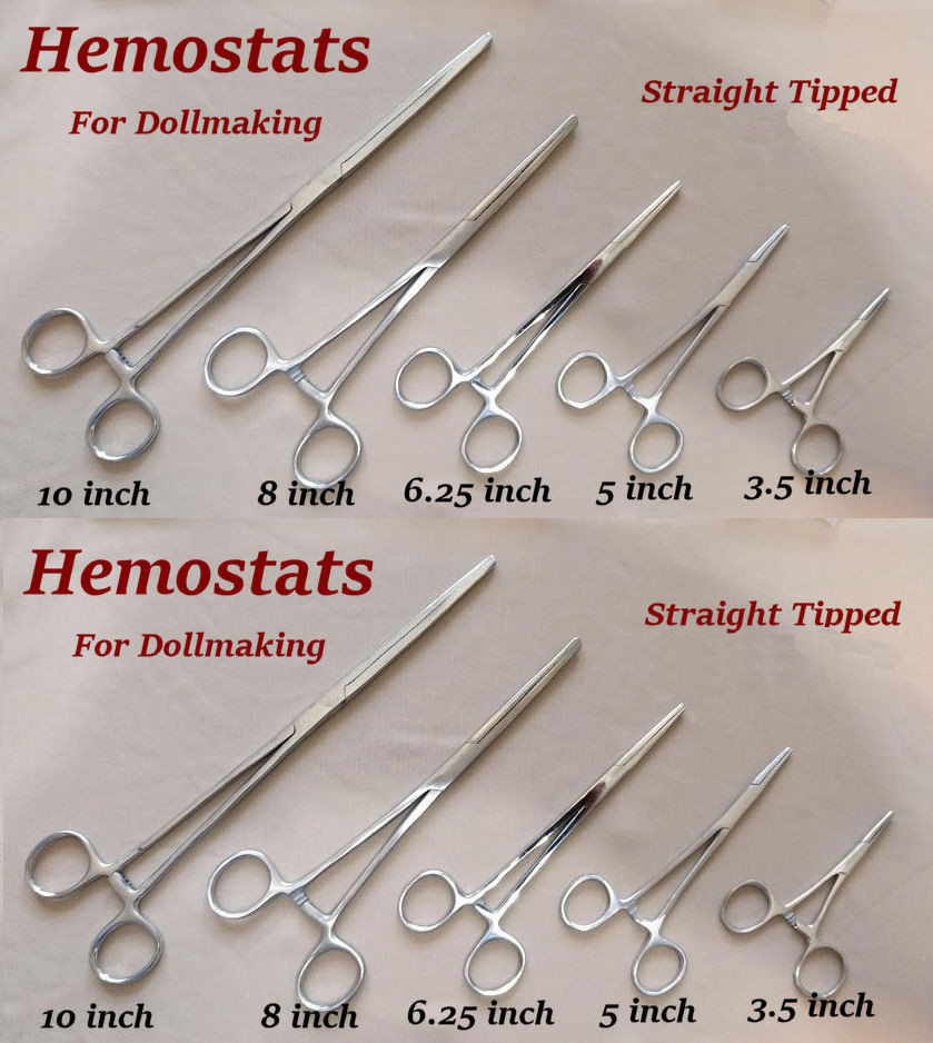 Hemostat For Dollmaking, All sizes in straight or curved tip. Used for ...