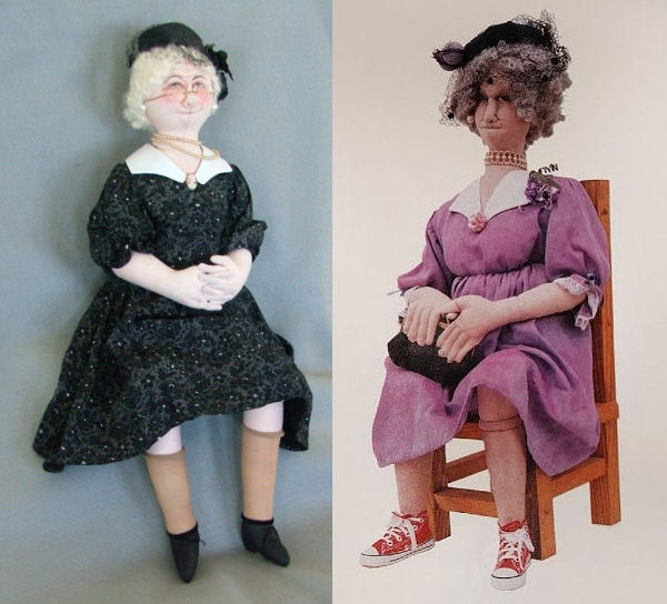 Aunt Cora - 20" Cloth Doll Sewing Pattern (Printed and Mailed) by ...