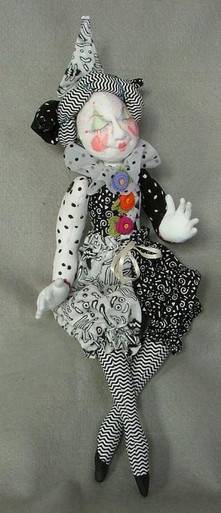 Jester Doll - 12" Cloth Doll Sewing Pattern (Printed and Mailed) by ...
