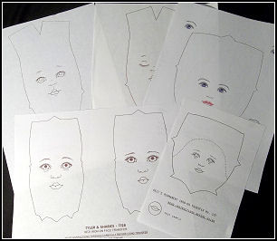 Extra Kezi Face Transfers, Printed and Mailed