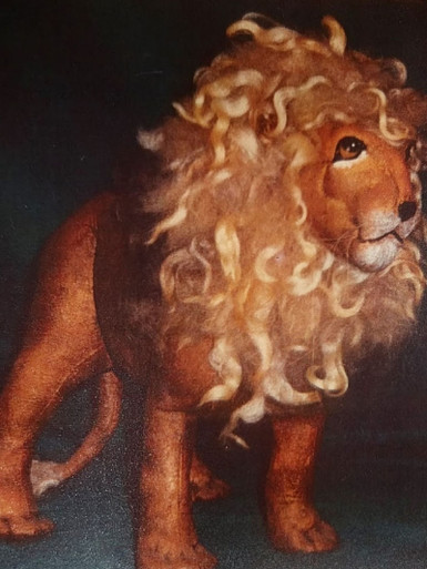 Lion - Cloth Animal Doll Pattern (Printed and Mailed) by Dorice Larkin