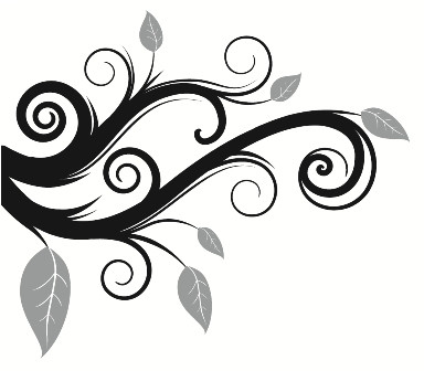 Curly Tree Wall Decal with Blossoms | DecalMyWall.com