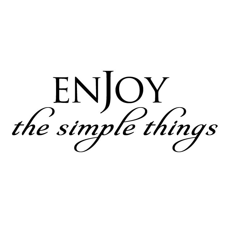 Enjoy the Simple Things Wall Decal | DecalMyWall.com