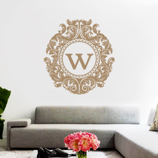 Monogram 19 Wall Decal | DecalMyWall.com