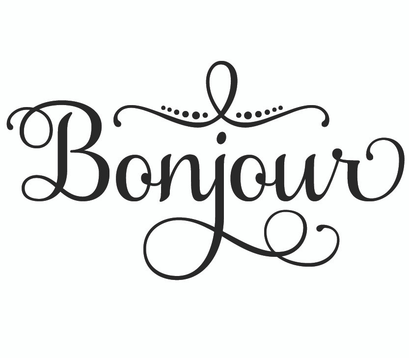 Bonjour Wall Decal | DecalMyWall.com