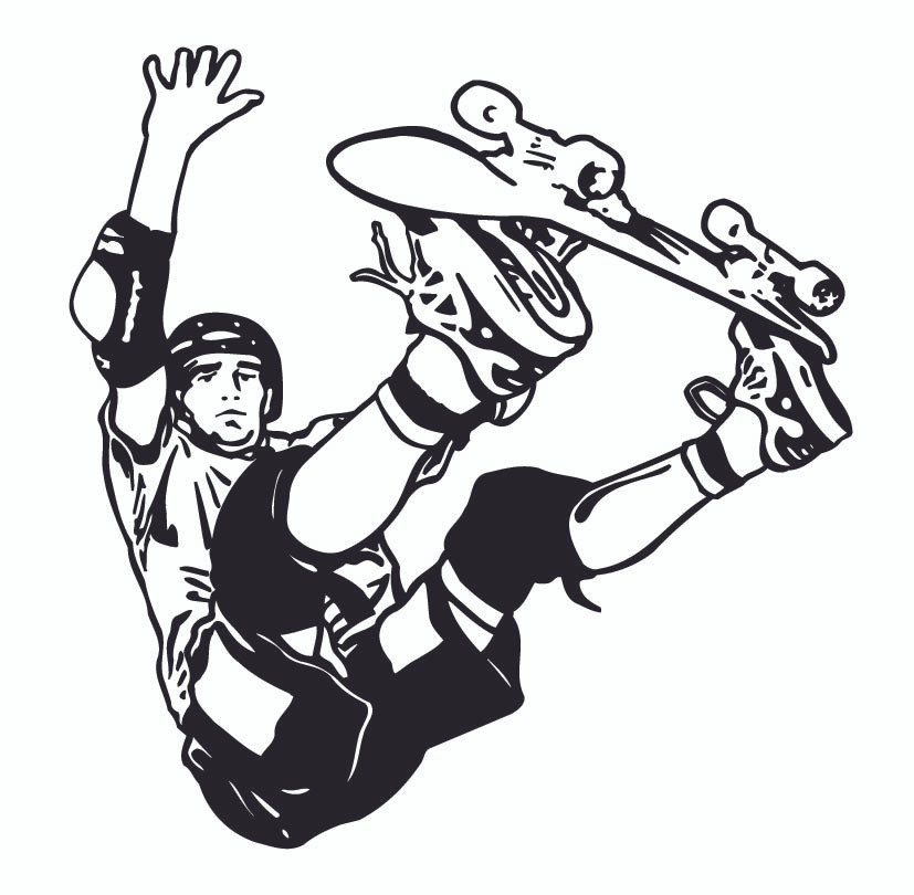 Skater Wall Decal 2 | DecalMyWall.com