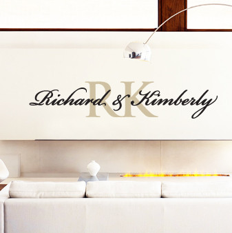 Monogram 13 Wall Decal | DecalMyWall.com