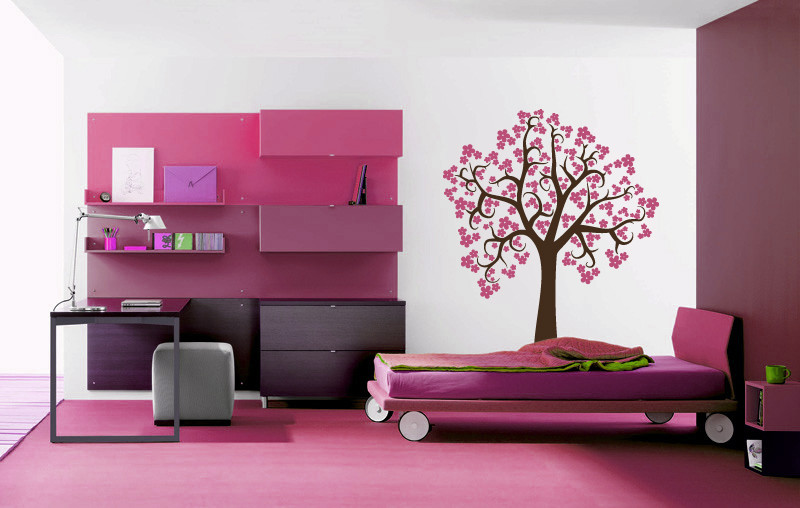 Small Leafy Tree Wall Decal | DecalMyWall.com