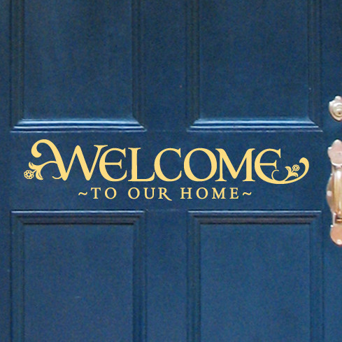Welcome Home Wall Decal | DecalMyWall.com