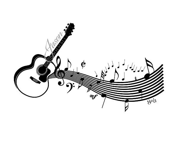 Music Note Wall Art Decals | DecalMyWall.com