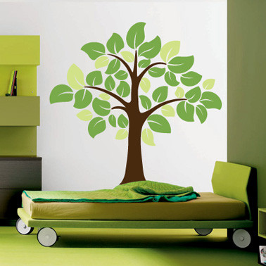 Small Leafy Tree Wall Decal | DecalMyWall.com