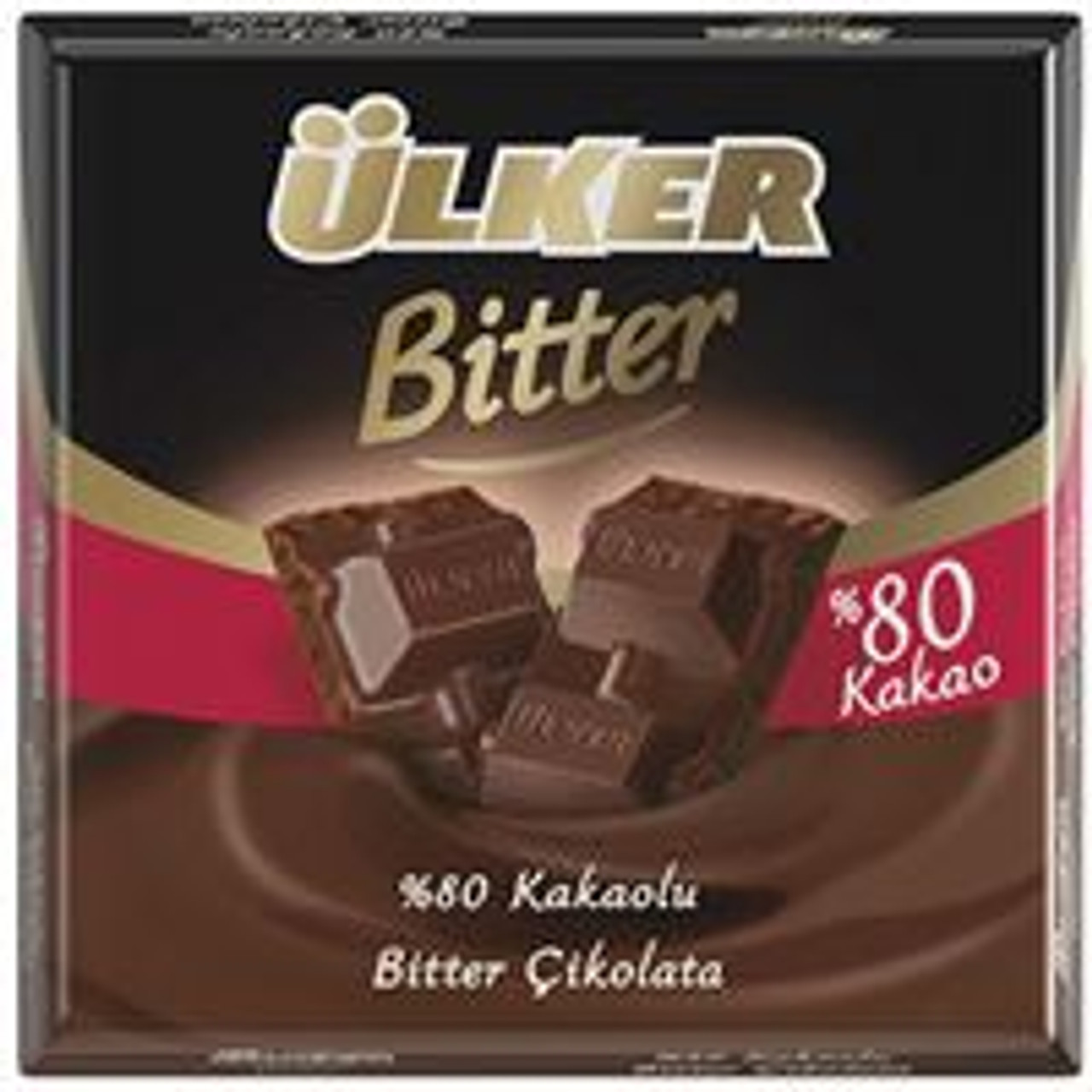 Ulker Bitter Chocolate Bars 80 60gr