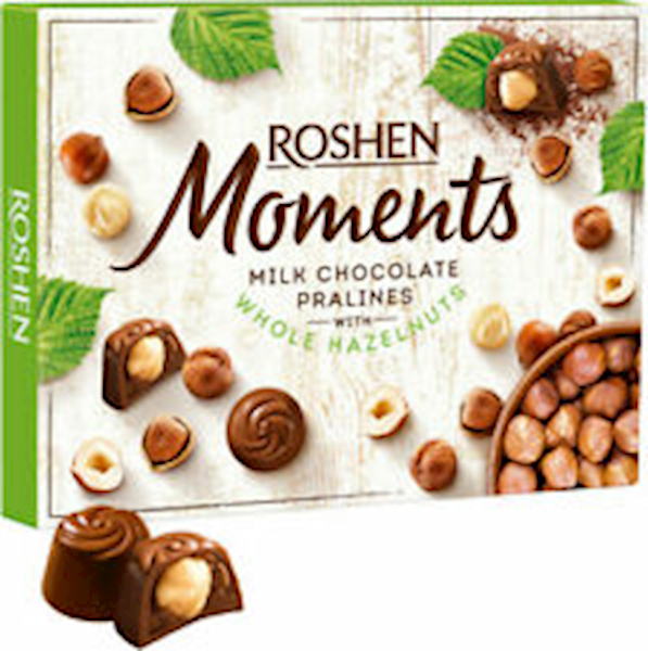 ROSHEN CANDIES W/WHOLE HAZELNUT 116GR