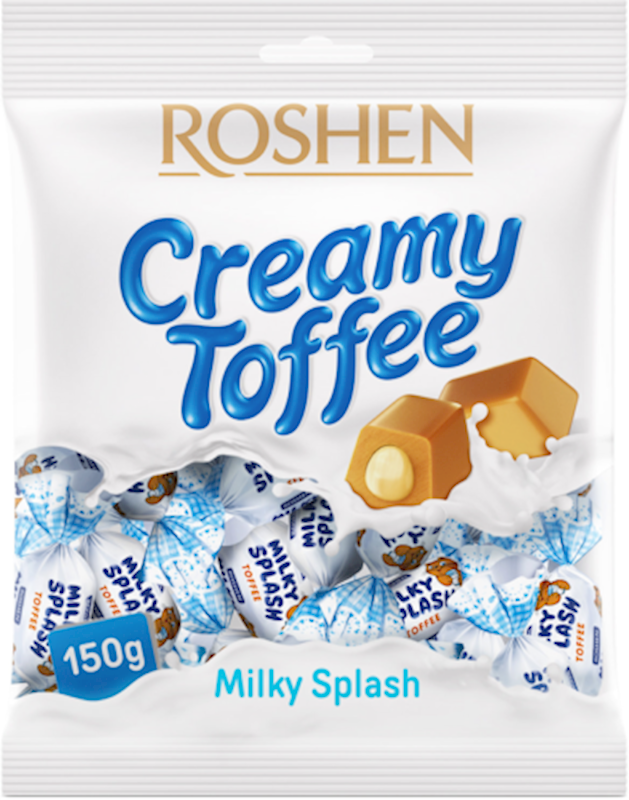 Roshen Bag Milky Splash Toffee candy 150g
