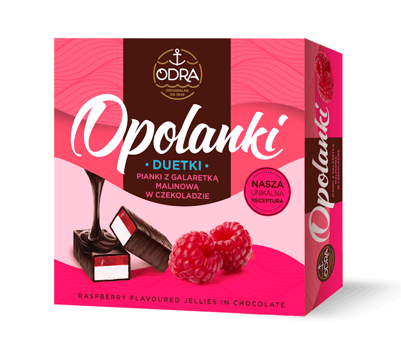 Odra Duetka Raspberry Jelly with Marshmallow 400g
