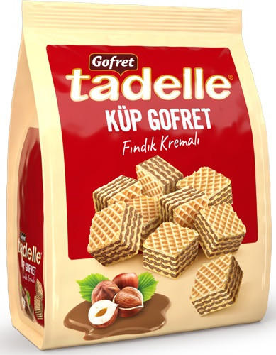 TADELLE CUBE WAFER HAZELNUT 200GR
