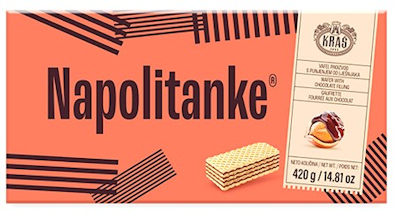KRAS Hazelnut Napolitanke 327g