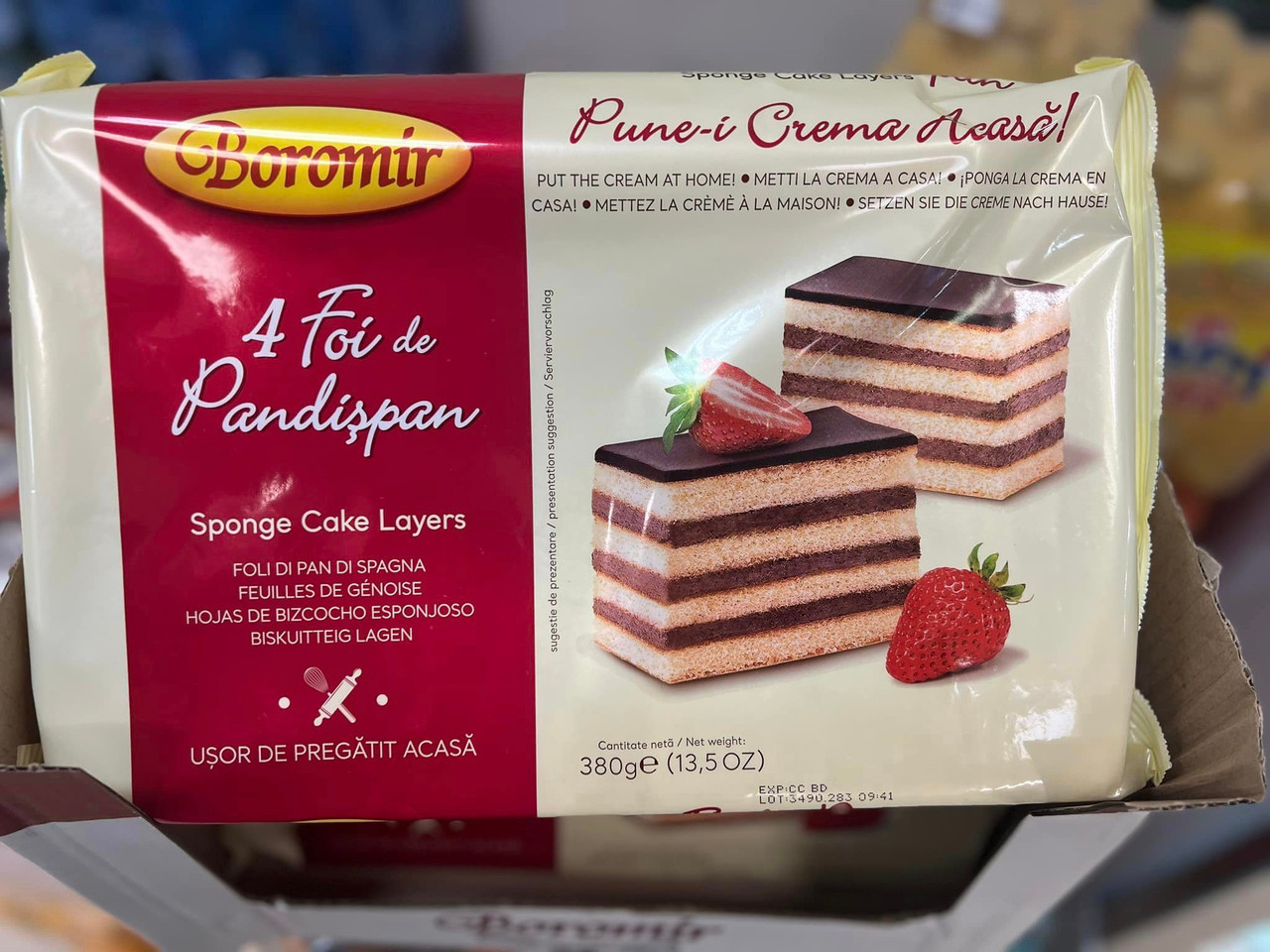 BOROMIR BASE CAKE PANDISPAN 380g - Pirinfoods