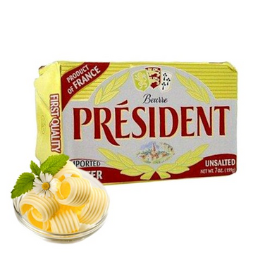 PRESIDENT Unsalted Butter 200gr
