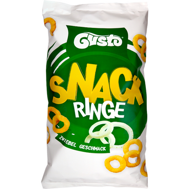 GUSTO SNACK RINGS ONION 100g