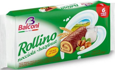 BALCONI Sponge ROLLINO w/HAZELNUTS 222gr