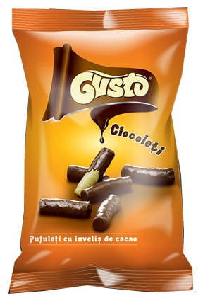 Gusto Pufuleti Corn Puffs Chocolate 50g