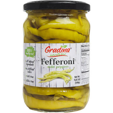 GRADINA FEFFERONI THIN LONG MILD 540G