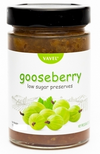 Vavel Gooseberry low sugar preserve 290g