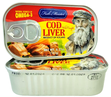 FishMeister cod liver in oil 121g