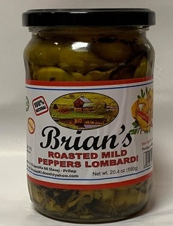 Brians Roasted Mild Peppers 580g - Pirinfoods