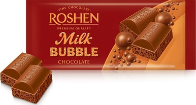 Roshen, Milk Aerated Chocolate 100gr - Pirinfoods