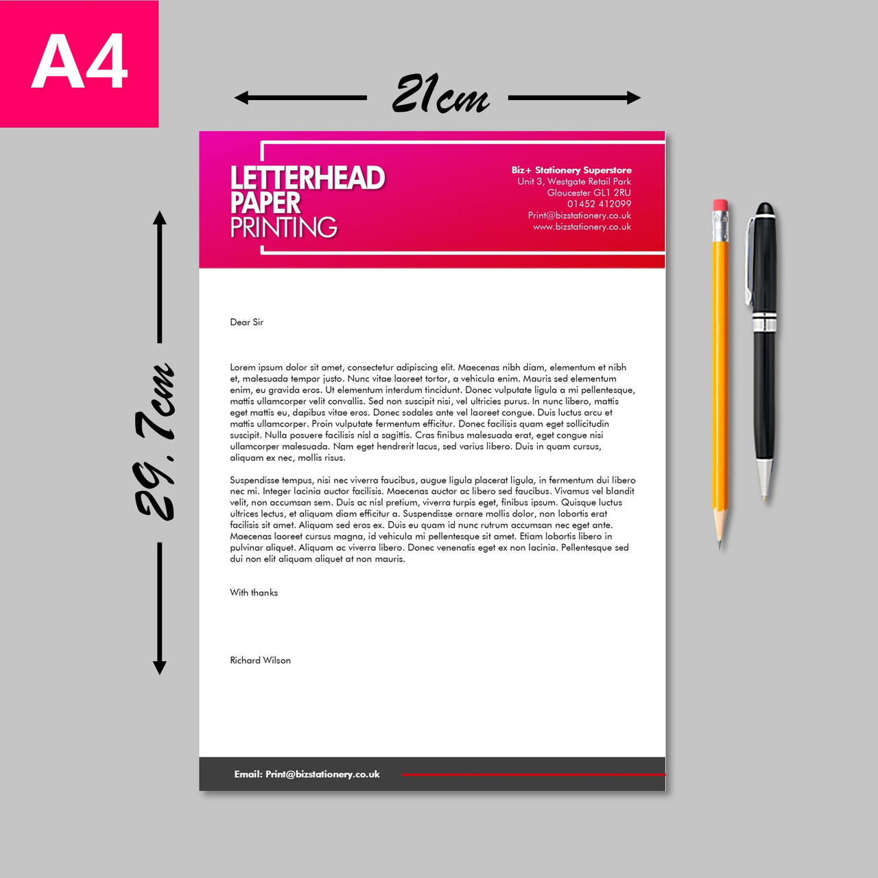 Letterhead Paper - Biz+ Stationery Superstore
