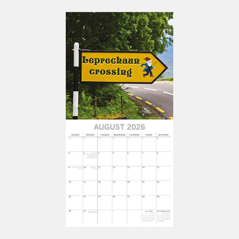 2026 SQUARE WALL CALENDAR – DANGER! HILARIOUS ROAD SIGNS AHEAD - Biz+ ...