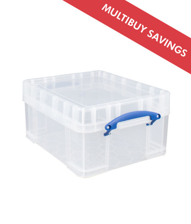 REALLY USEFUL BOX CLEAR 21L - Biz+ Stationery Superstore