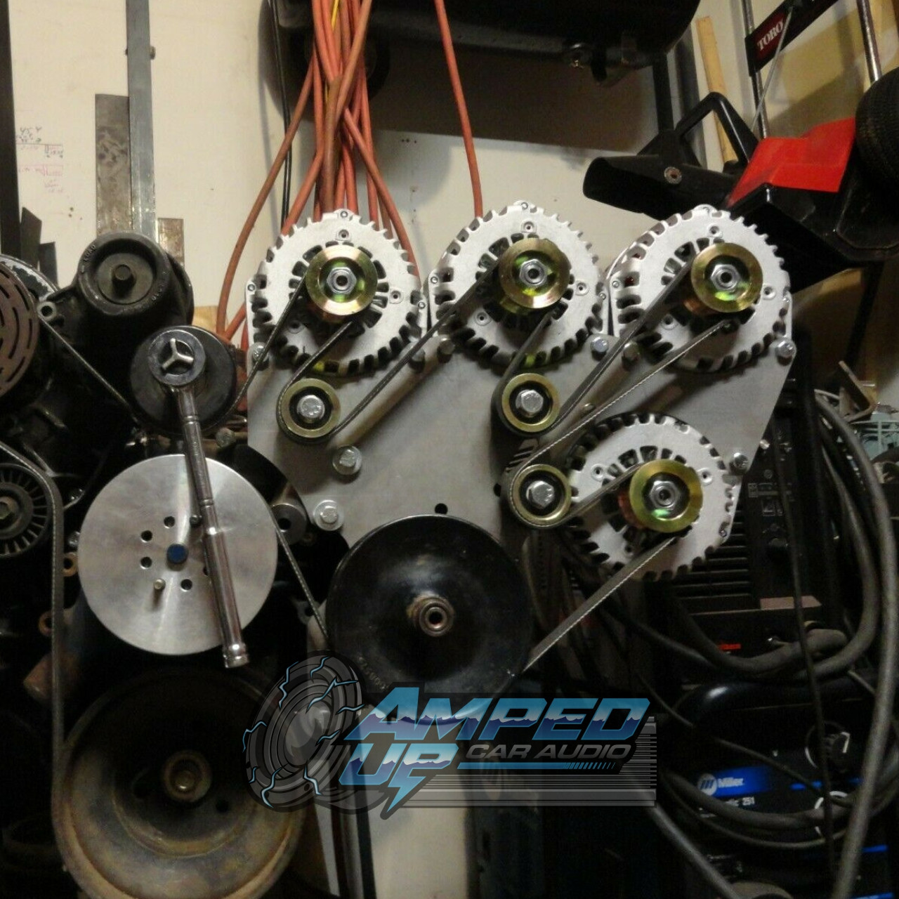 Blueghost Quad Alternator Bracket for a 1989 - 1995 Chevy/GM Full Size ...