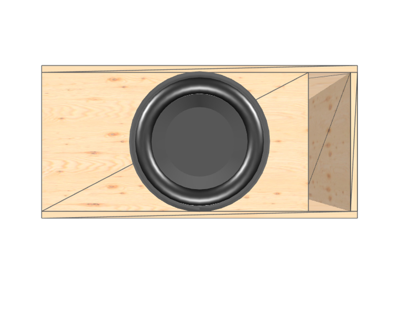 Glue it & Screw it Single 15" inch High Output XL Subwoofer Ported ...