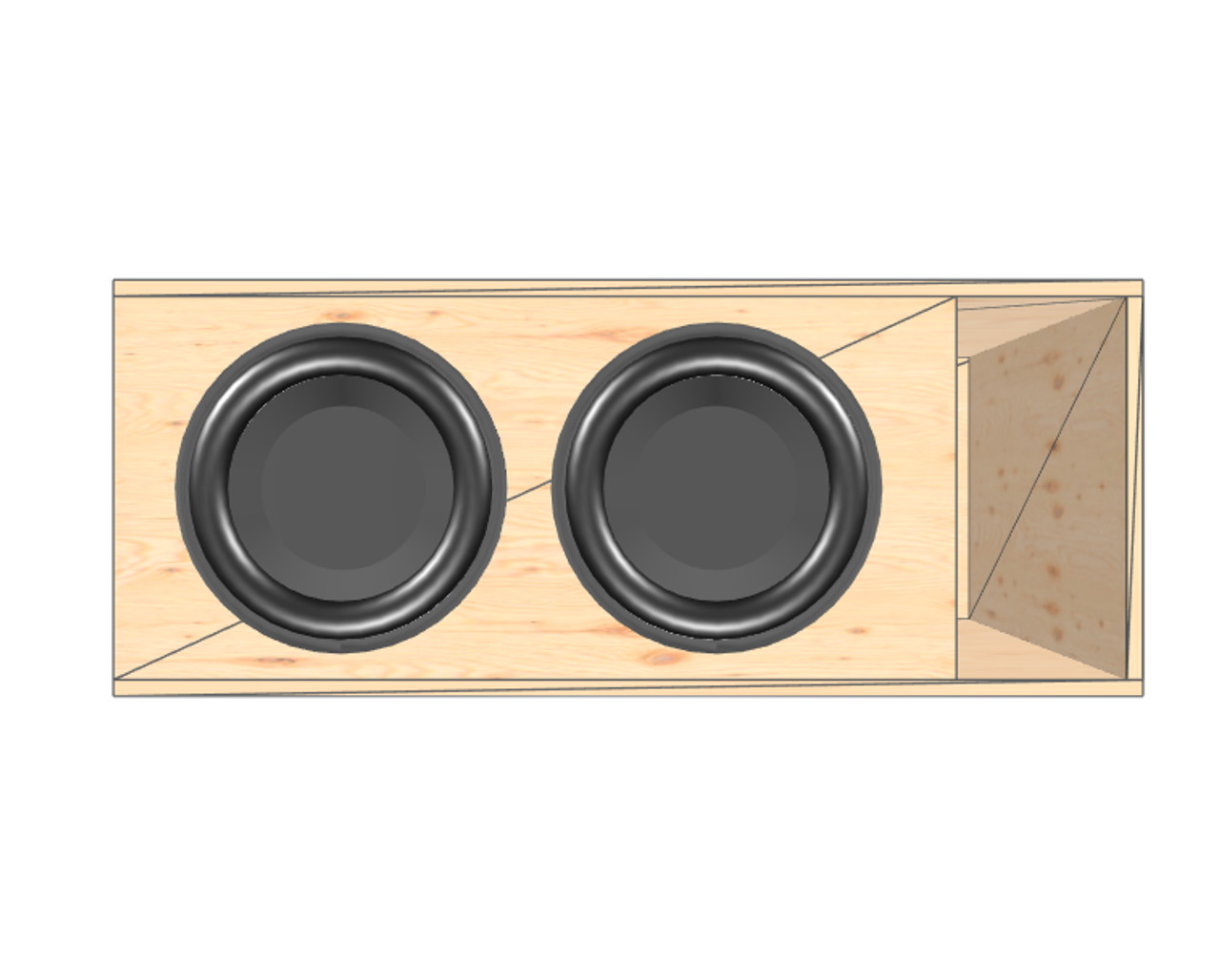 Glue it & Screw it Dual 15" inch High Output XL Subwoofer Ported Enclosure