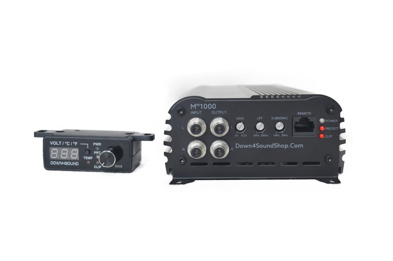 Down4Sound MM1000 (Mini Maxx) Black Amplifier | 1000 Watts RMS
