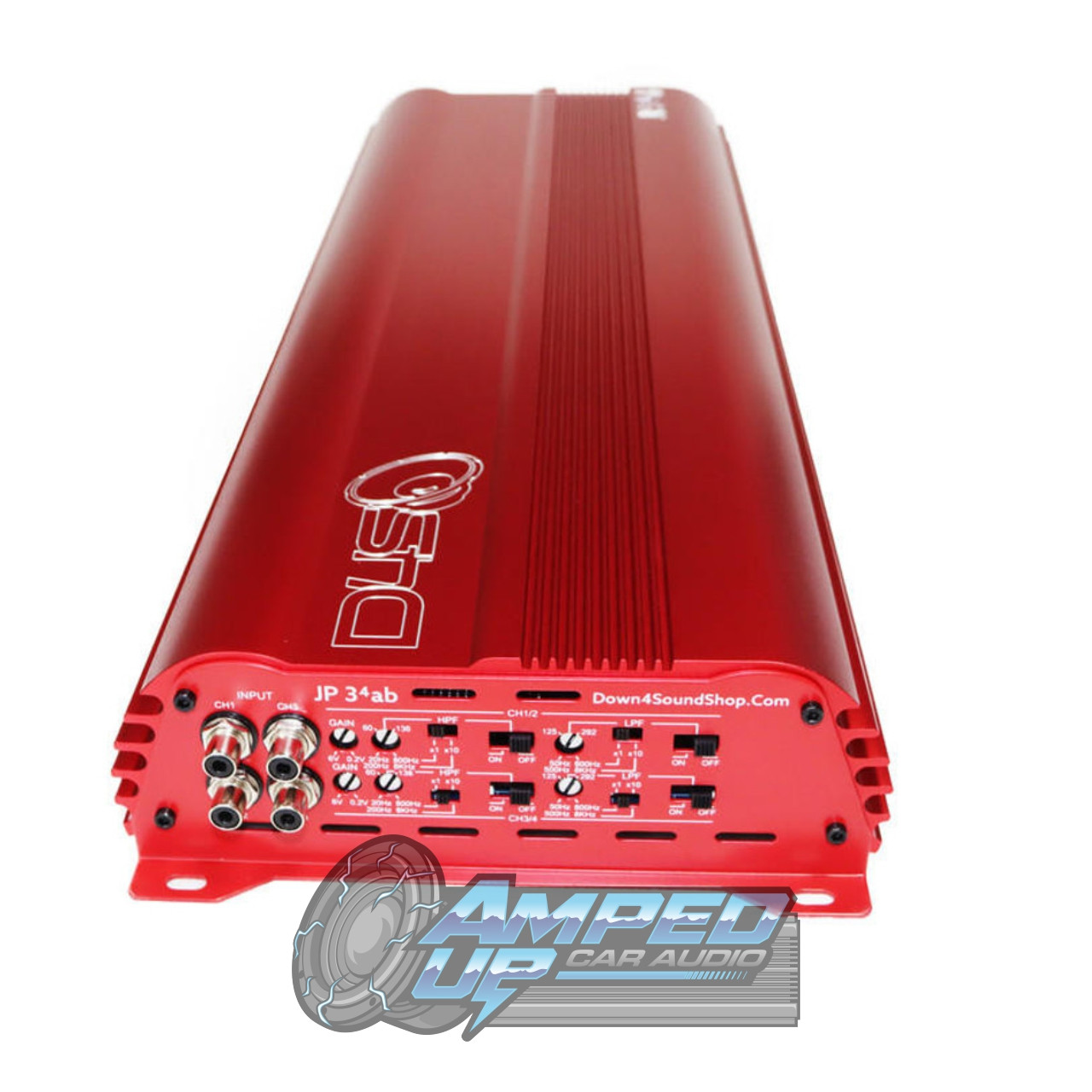 Down4Sound JP34 AB Red Amplifier | 590 Watts RMS 4CH