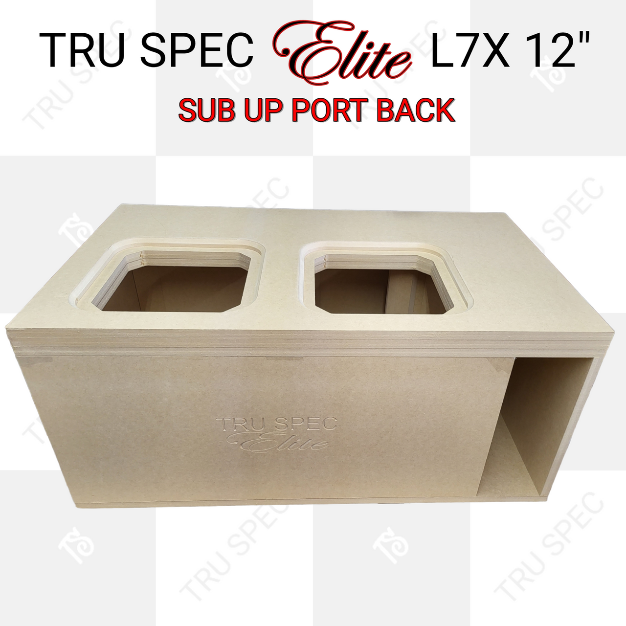 TRU SPEC Elite Prefab Dual Kicker Solo X 12" L7X Sub Up Port Back ...