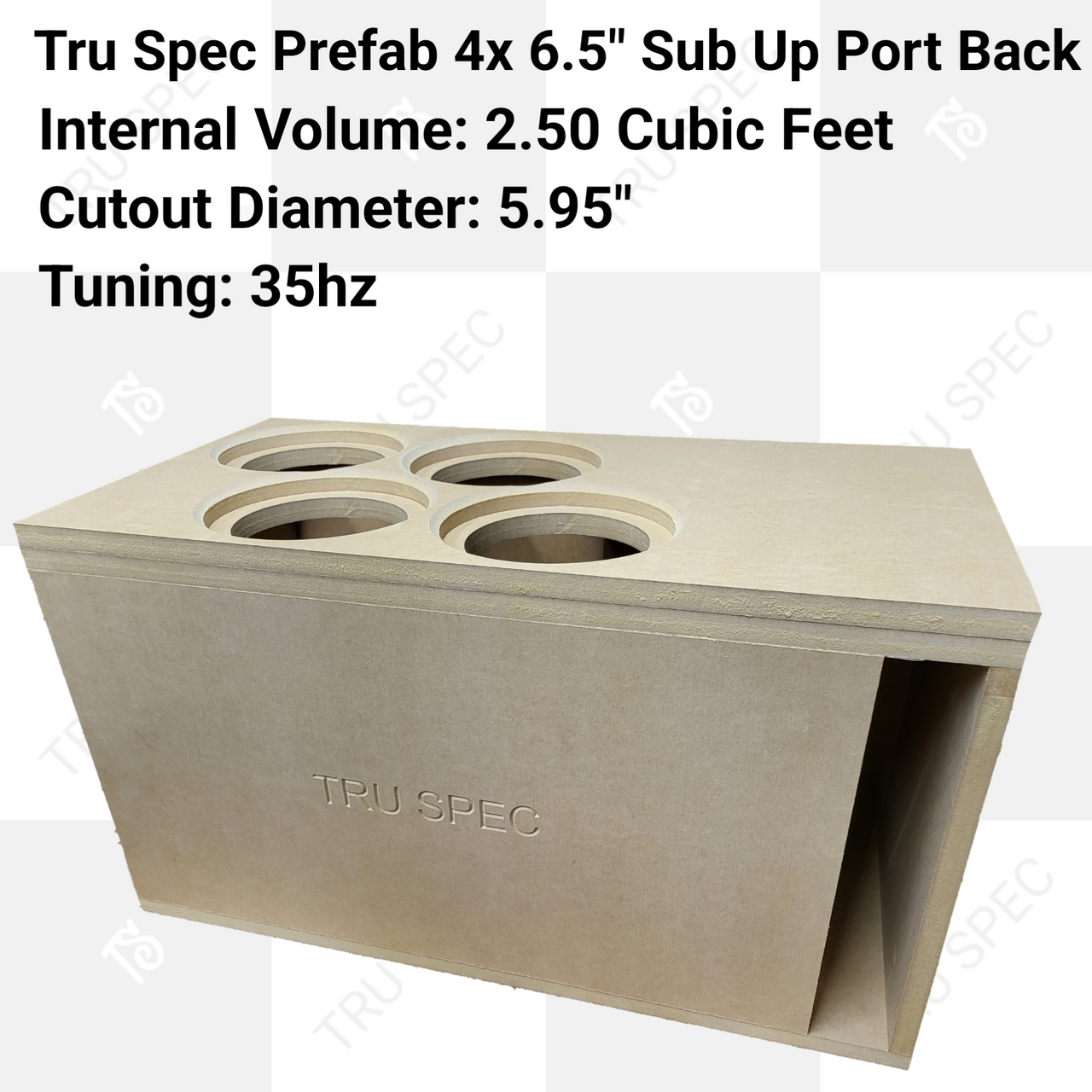 TRU SPEC Prefab Quad 6.5" Subwoofer Enclosure