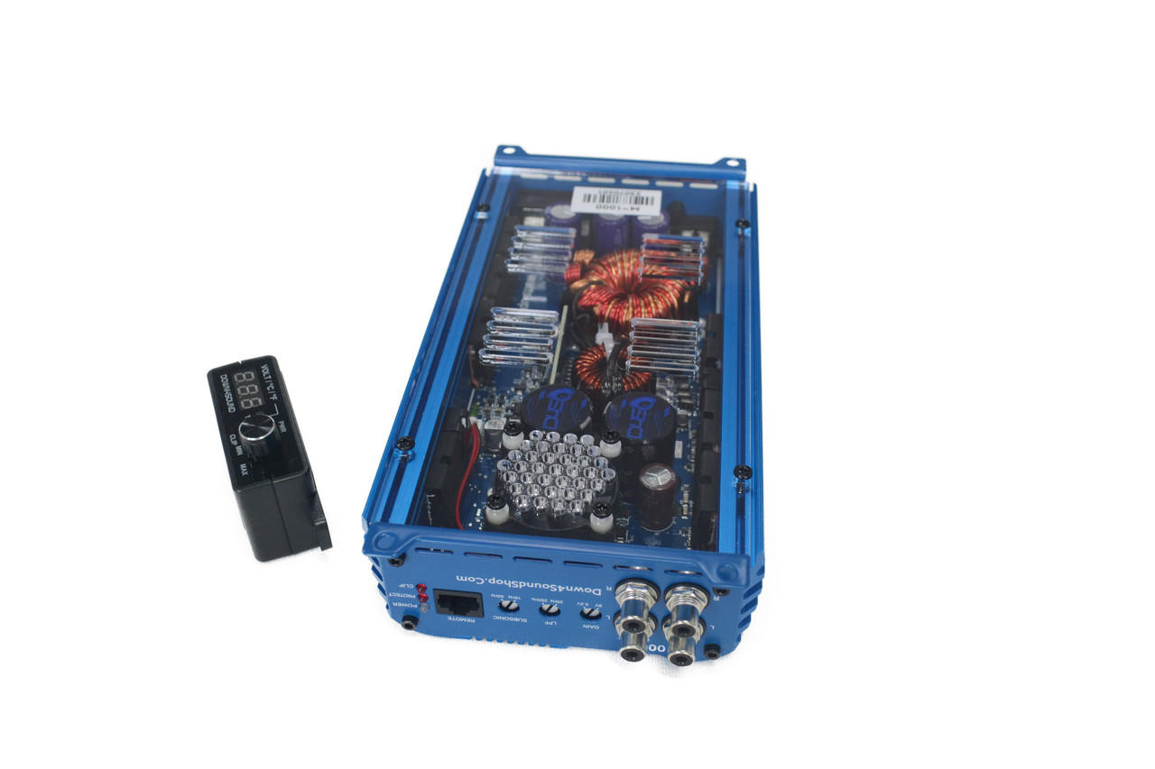 Down4Sound MM1000 (Mini Maxx) Blue Amplifier | 1000 Watts RMS